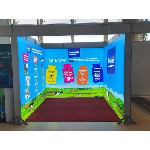 Fond de stand 2900 - Lightbox - Impression grand format, caisson ...
